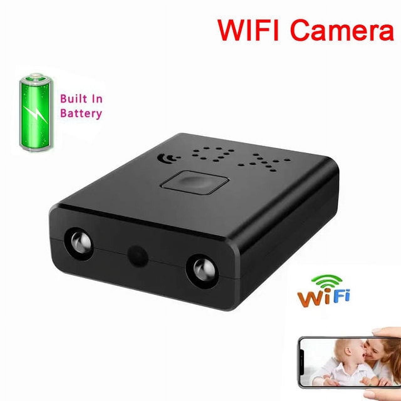 Mini 1080P WIFI Camera Built-in Battery Home Security Camcorder Night ...