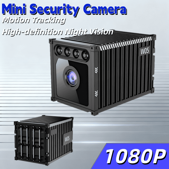 Mini 1080P WiFi Camera (Black)- Unique Container Shape, Night Vision ...