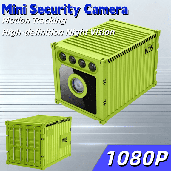 Mini 1080P WiFi Camera (Green)- Unique Container Shape, Night Vision ...