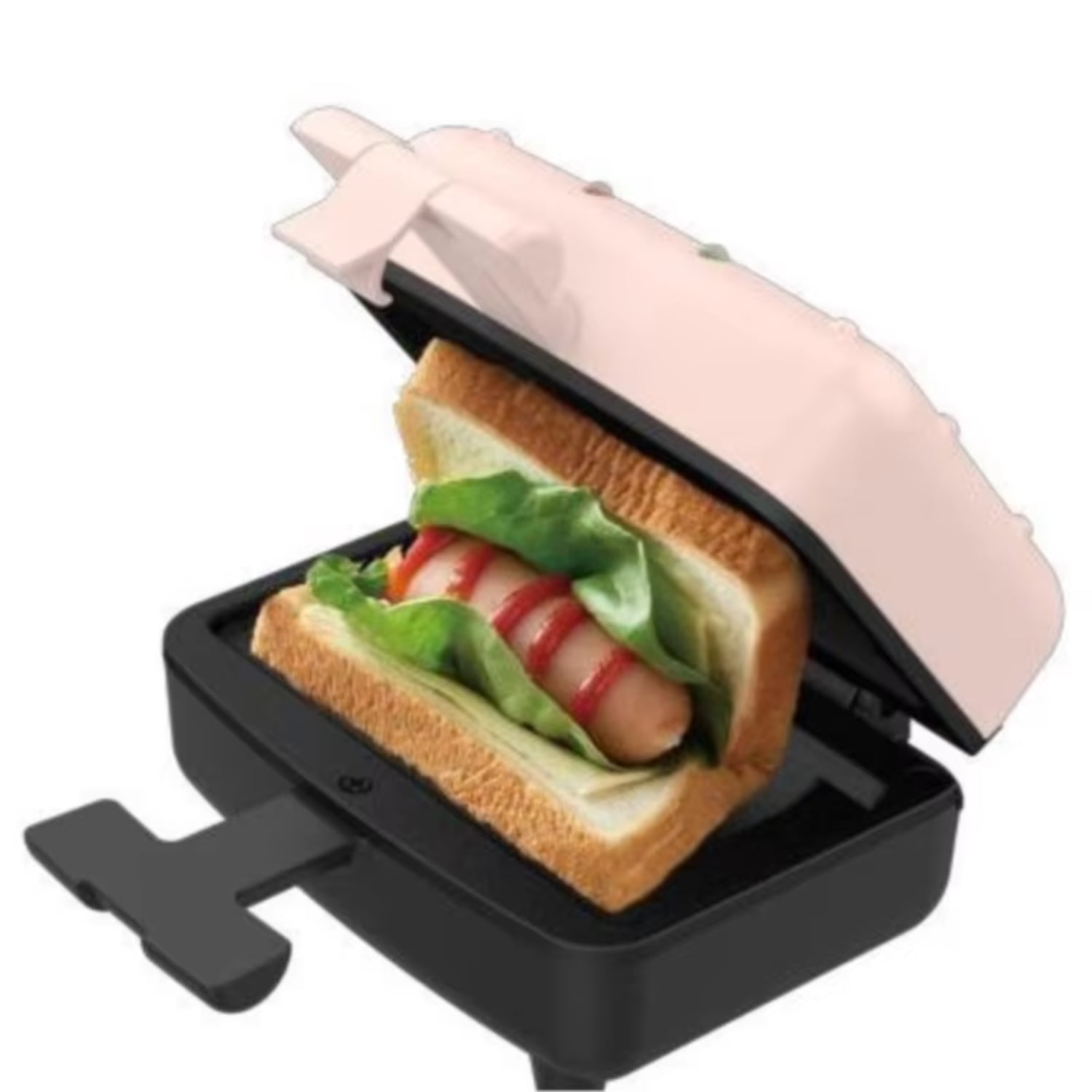 Mini 110V-220V Sandwich Maker Double-Sided Heating Breakfast Machine ...