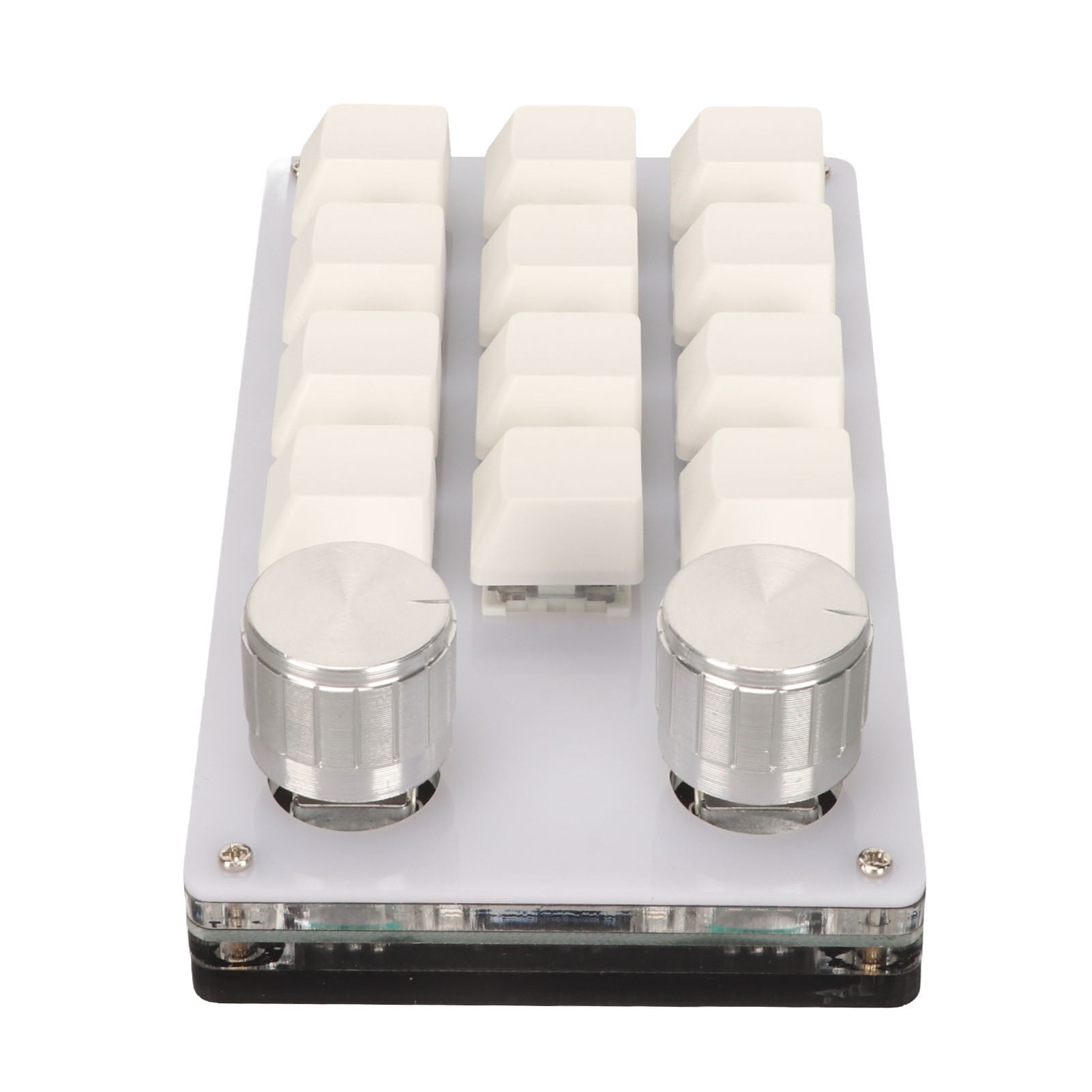 Mini 12 Key Keypad with 2 Knob Blue Switch DIY Programmable Wired ...