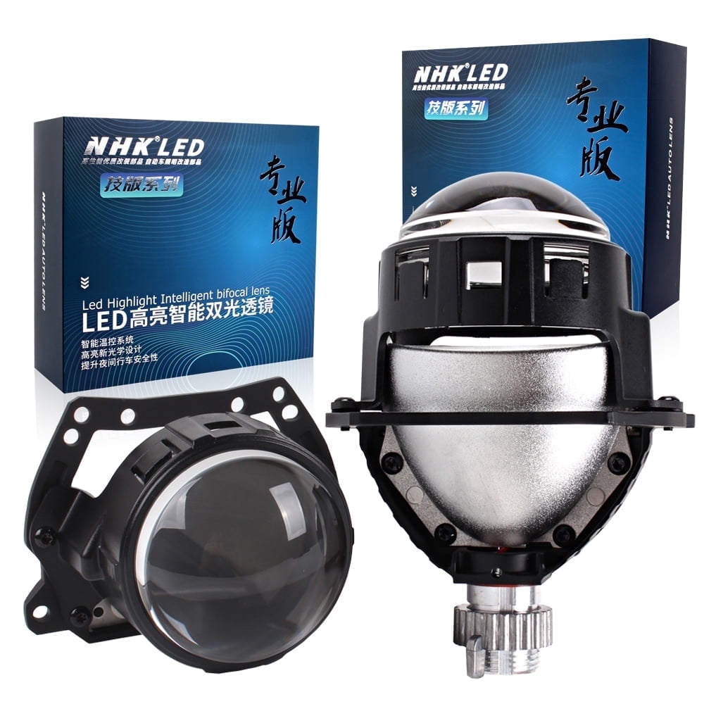 Mini 2.5 inch Bi LED Projector Lens 6000K Car Motor Headlight Retrofit ...