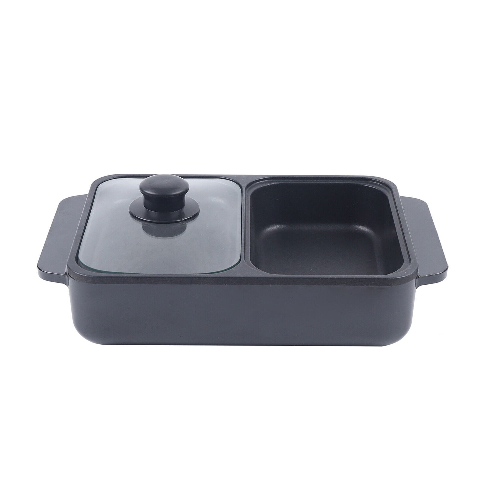 Mini | 2-IN-1 | Electric Hot Pot Pan BBQ Grill Kitchen Smokeless Shabu ...