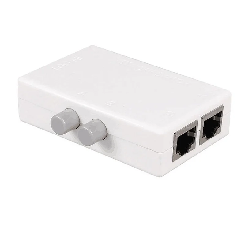 Mini 2 Port RJ45 RJ-45 Network Switch Ethernet Network Box Switcher ...