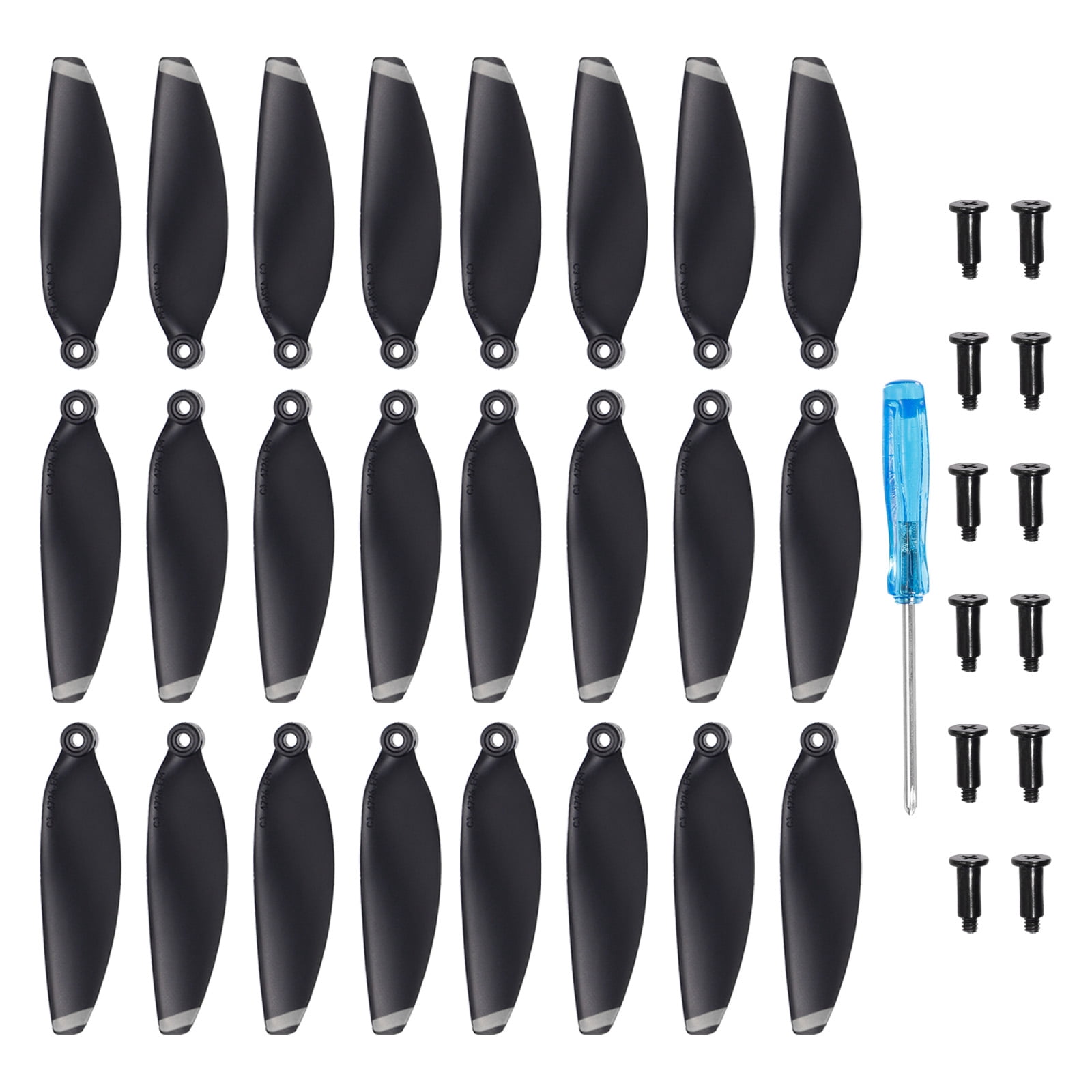 Mini 2 RC Propellers Blades Props Black Silver with Screwdriver/Screw ...