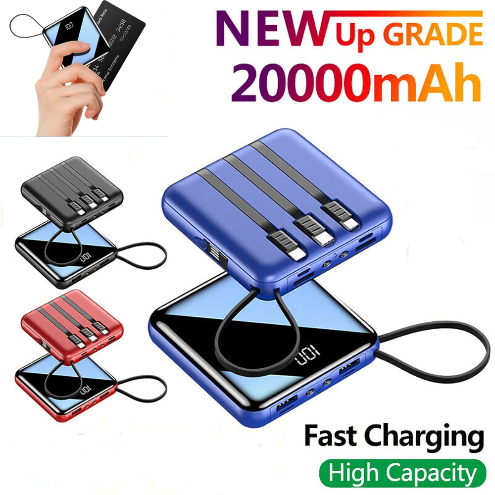Mini 20000mAh Portable Charger Power Bank Fast Charging & Portable ...