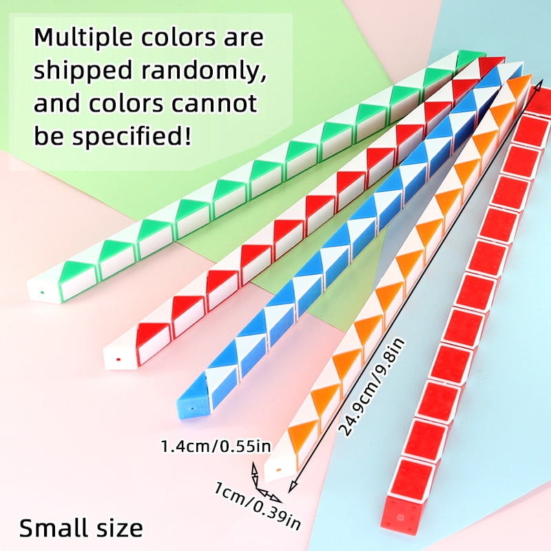 Mini 24 Segment Folding Magic Snake Ruler Puzzle Cube Anti-Stress ...