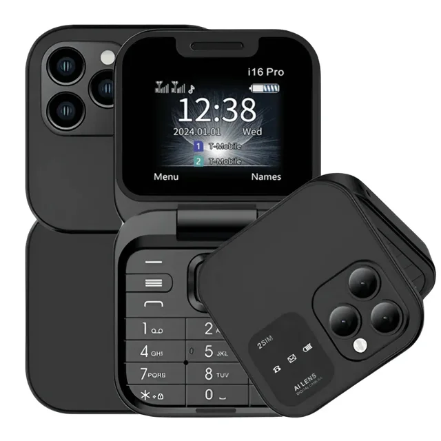 Mini 2G Flip Phone, 1.77-inch, Dual SIM, MP3 Magic Voice, Camera ...