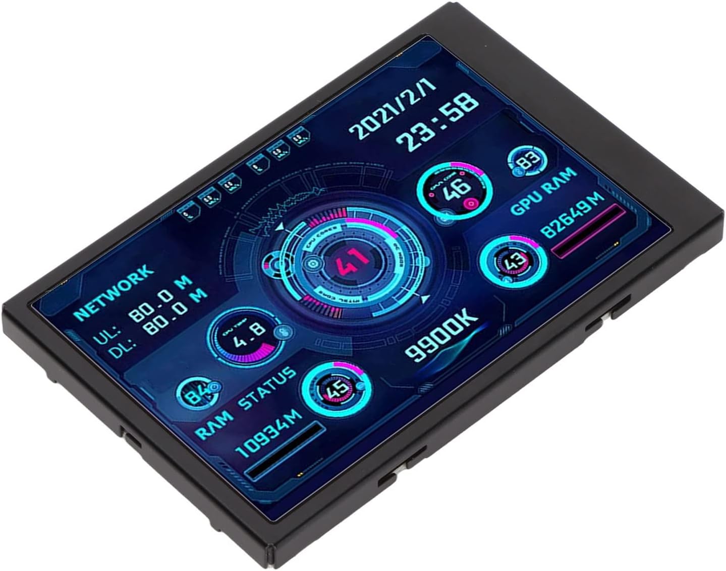 Mini 3.5In Ips Usb Screen, Cpu Ram Data Monitor, Pc Sensor Panel ...