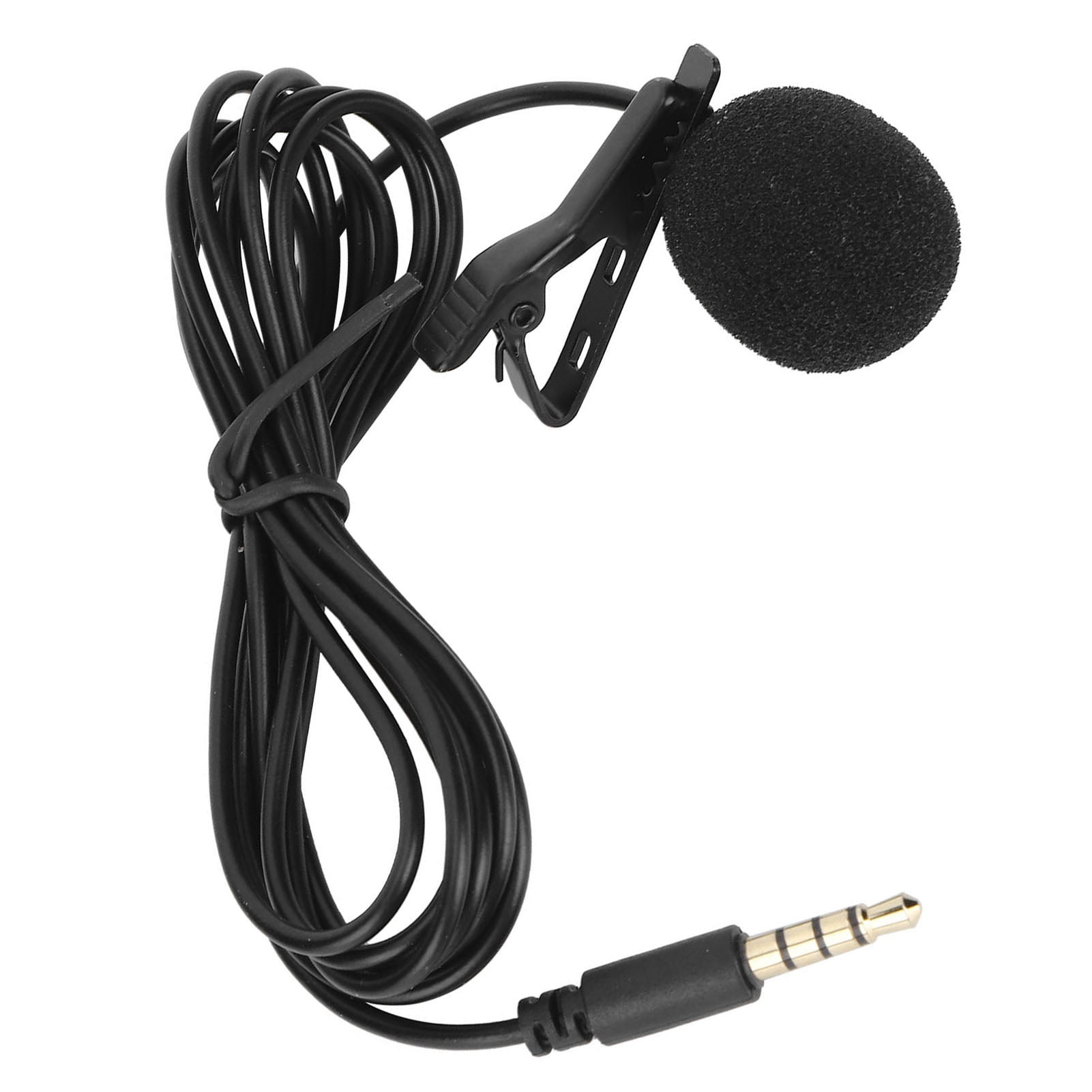 Mini 3.5mm Lavalier Clipon Microphone Live Broadcast Interview MIC for ...