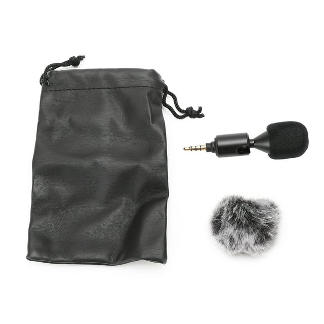 Mini 3.5mm Plug and Play Cardioid Microphone for Mobile Phone DSLR ...
