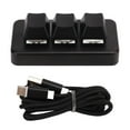 Mini 3 Button Control Keyboard With Usb Cable Custom Knob Keyboard