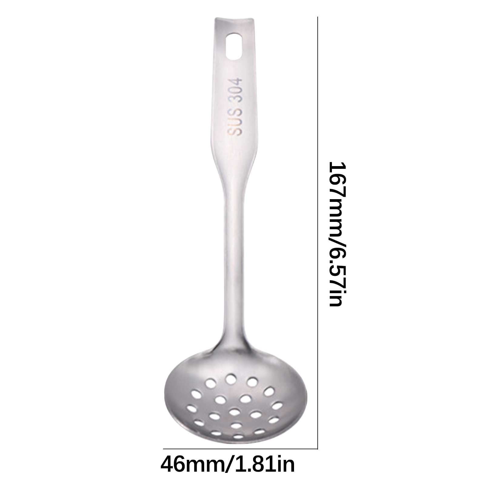 Mini 304 Stainless Steel Cooking Set - Polished Slotted Spoon, Ladle ...