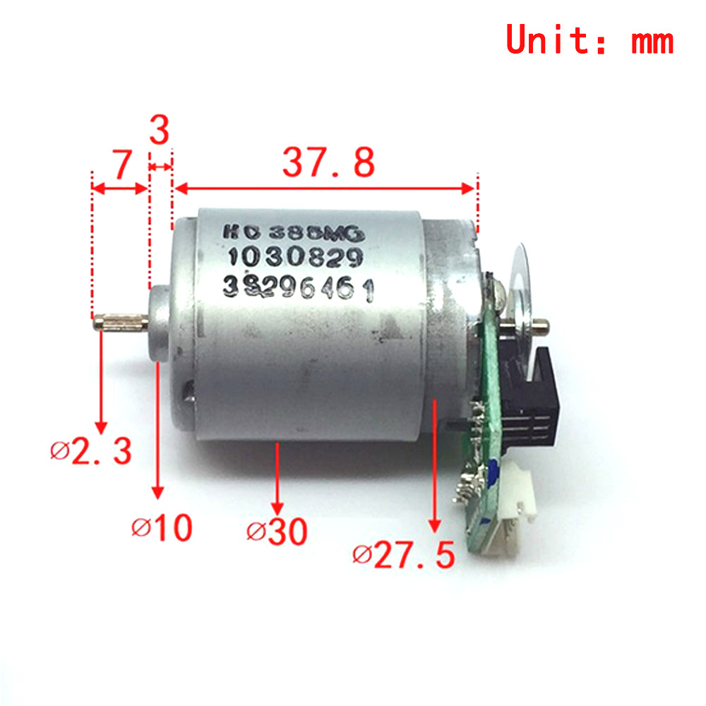 Mini 385 Motor DC 6V 9V 12V Electric Speed Measure Code Disc Poelectric ...