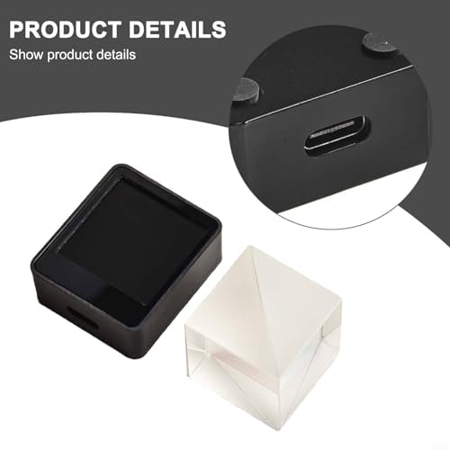 Mini 3D Holographic Cube Display, Smart Weather Station Digital Clock ...