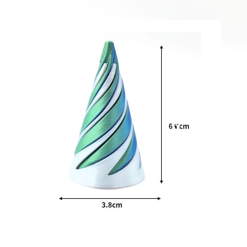 Mini 3D Printed Spiral Fidget Toys Stress Relief Infinity Magic Cube ...