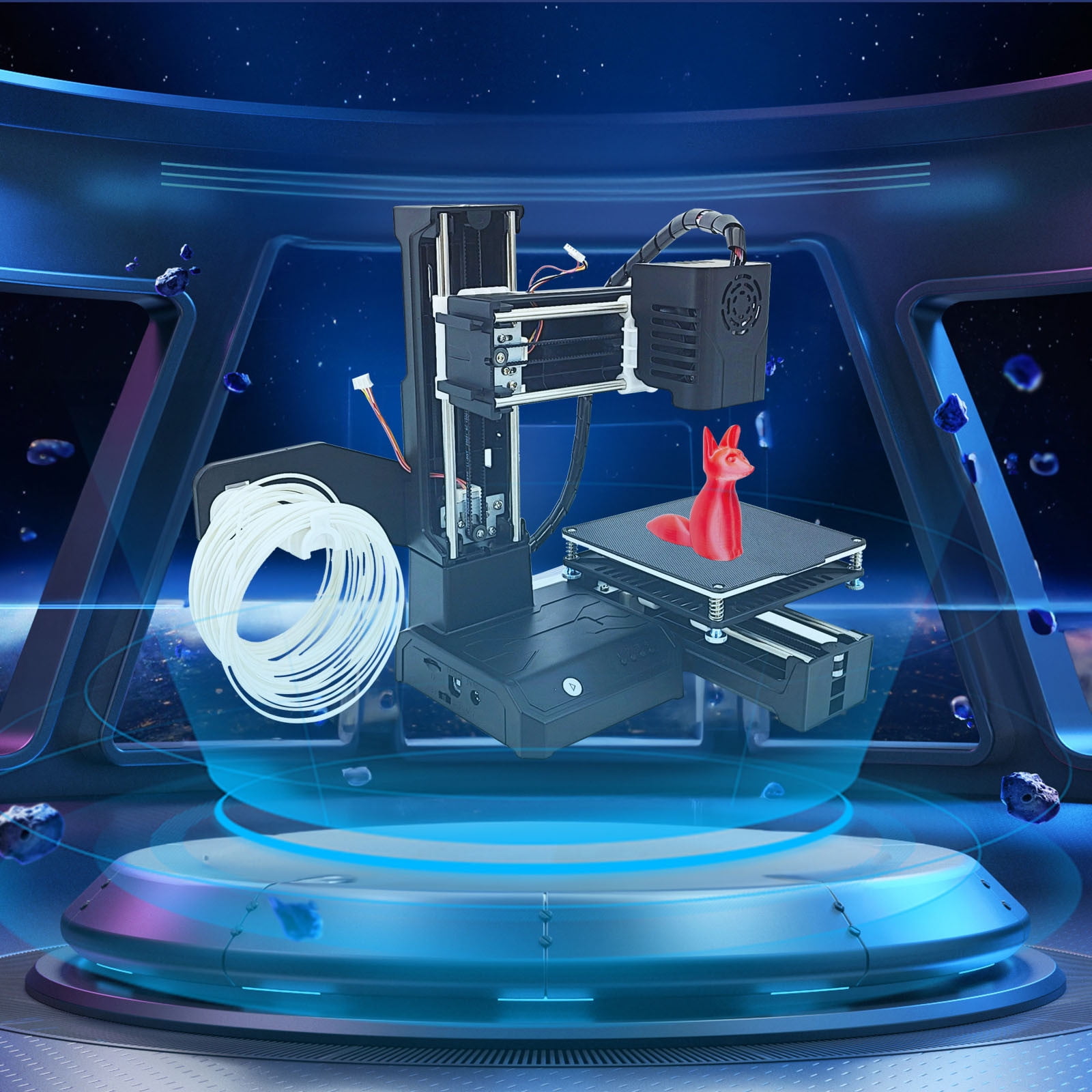 Mini 3D Printer, Beginner 3D Printer, Fully Assembled Auto-Leveling ...