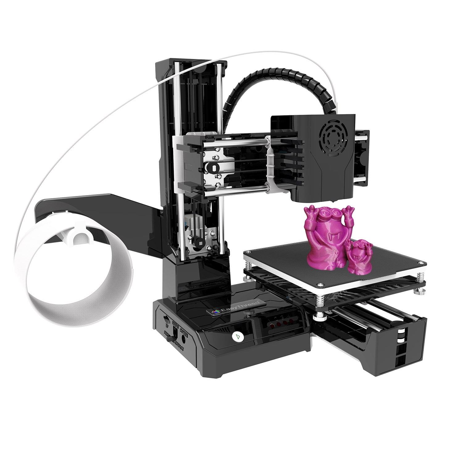 Mini 3D Printer For Beginners – Compact 4x4 Inch Build Size, One-Key ...