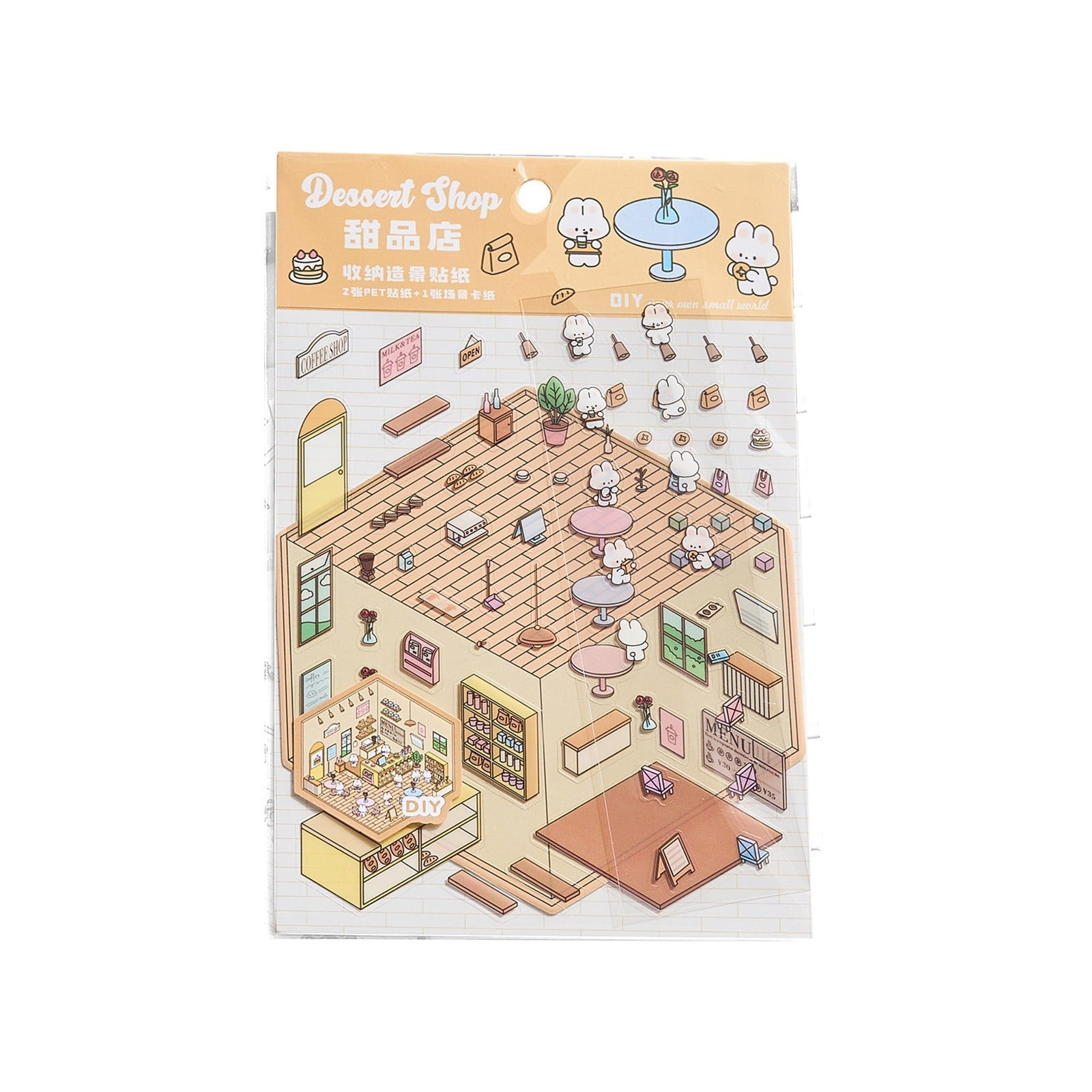 Mini 3D Scape Stickers Set for DIY Craft Projects Stress Relief Sensory ...