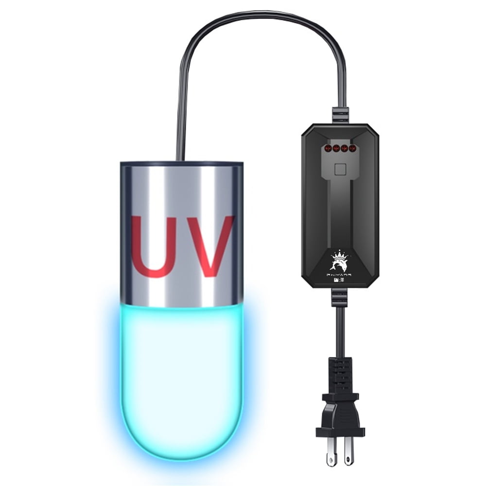Mini 3W Timer Aquarium &UV-C Water Clean Light Aquarium Algae Clean ...