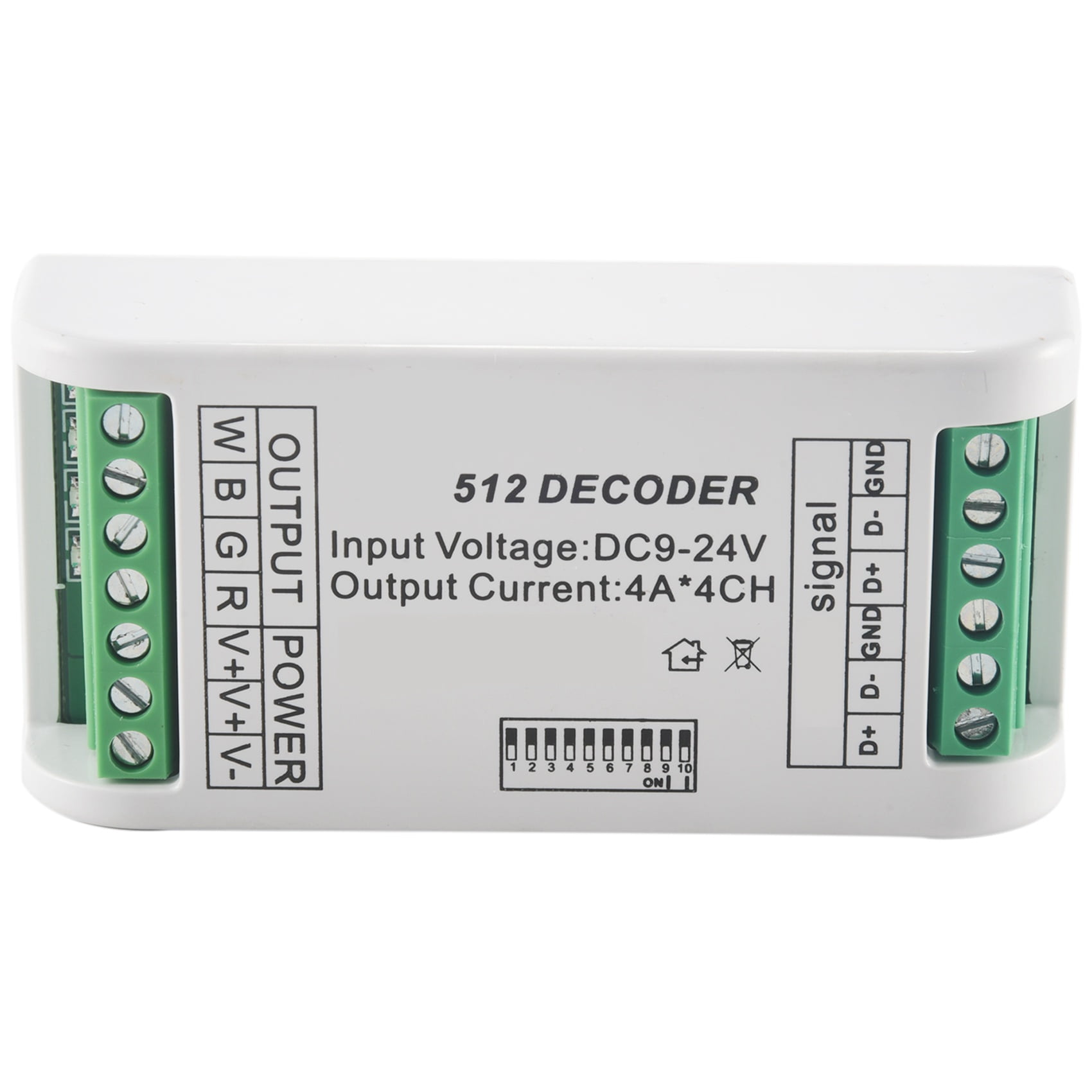 Mini 4 Channel RGBW Decoder 16A RGB RGBW Strip Controller 512 Dimmer ...