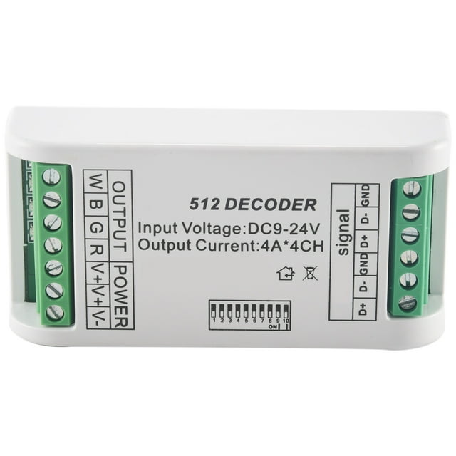 Mini 4 Channel RGBW Decoder 16A RGB RGBW Strip Controller 512 Dimmer ...