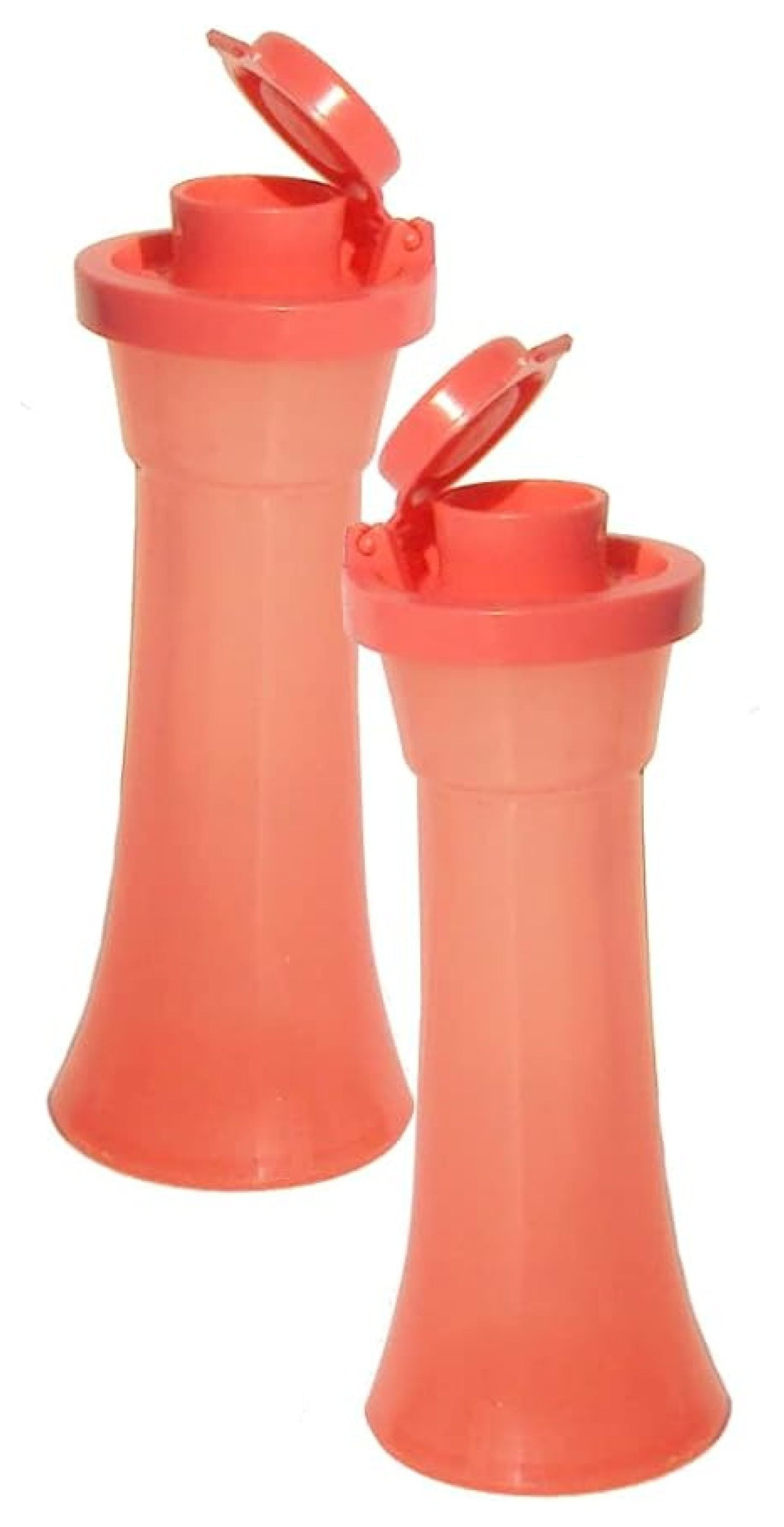 Mini 4 Inch Salt and Pepper Shakers Coral Color - Walmart.com