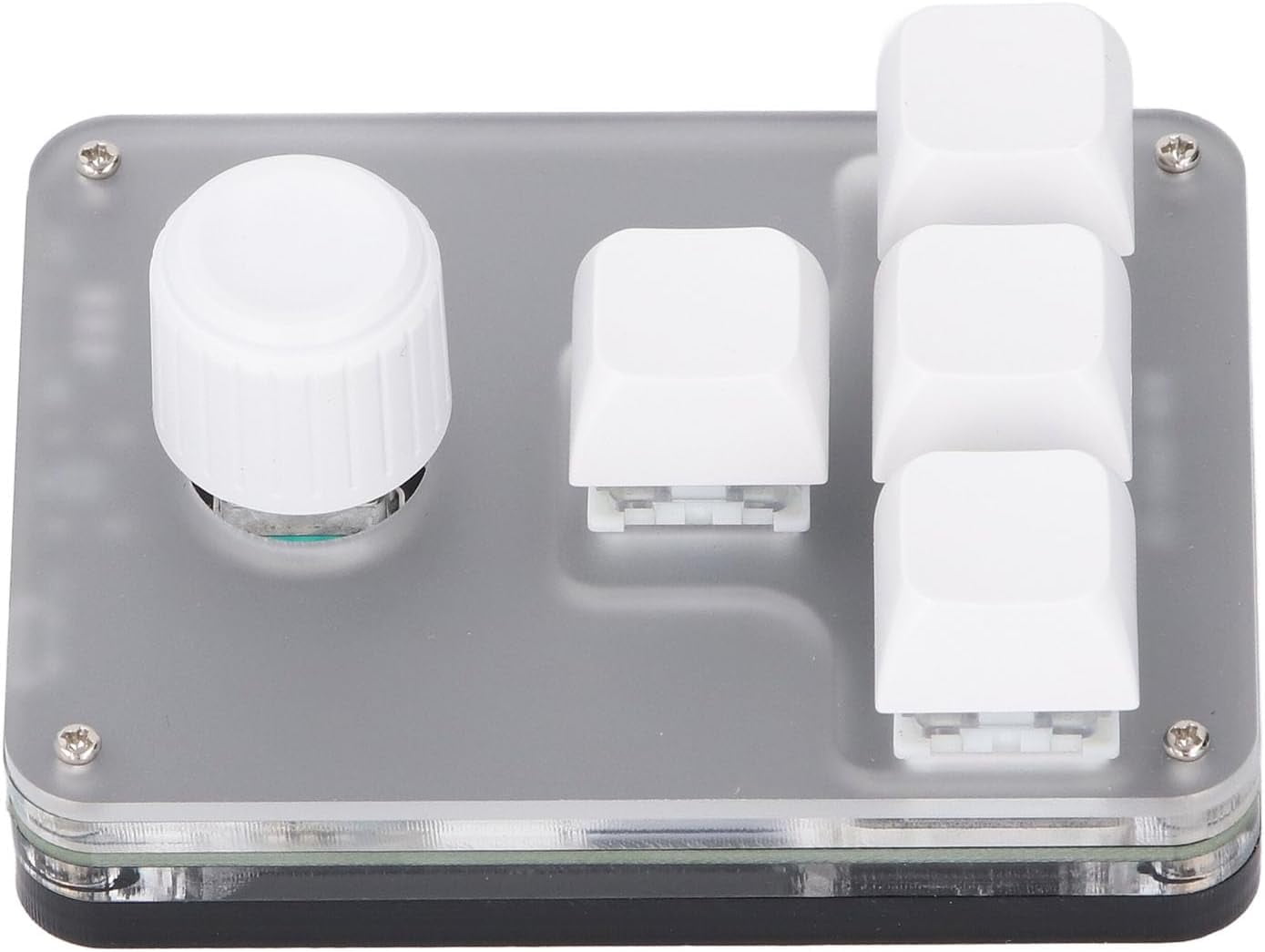 Mini 4 Key Keypad, 5V 1A One Handed Mechanical Gaming Keyboard, Programmable USB Customized ...