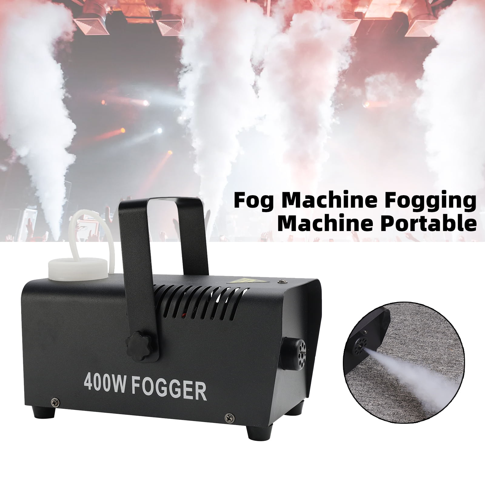 Mini 400W Fog Machine Fogging Machine Portable With Wireless Remote ...