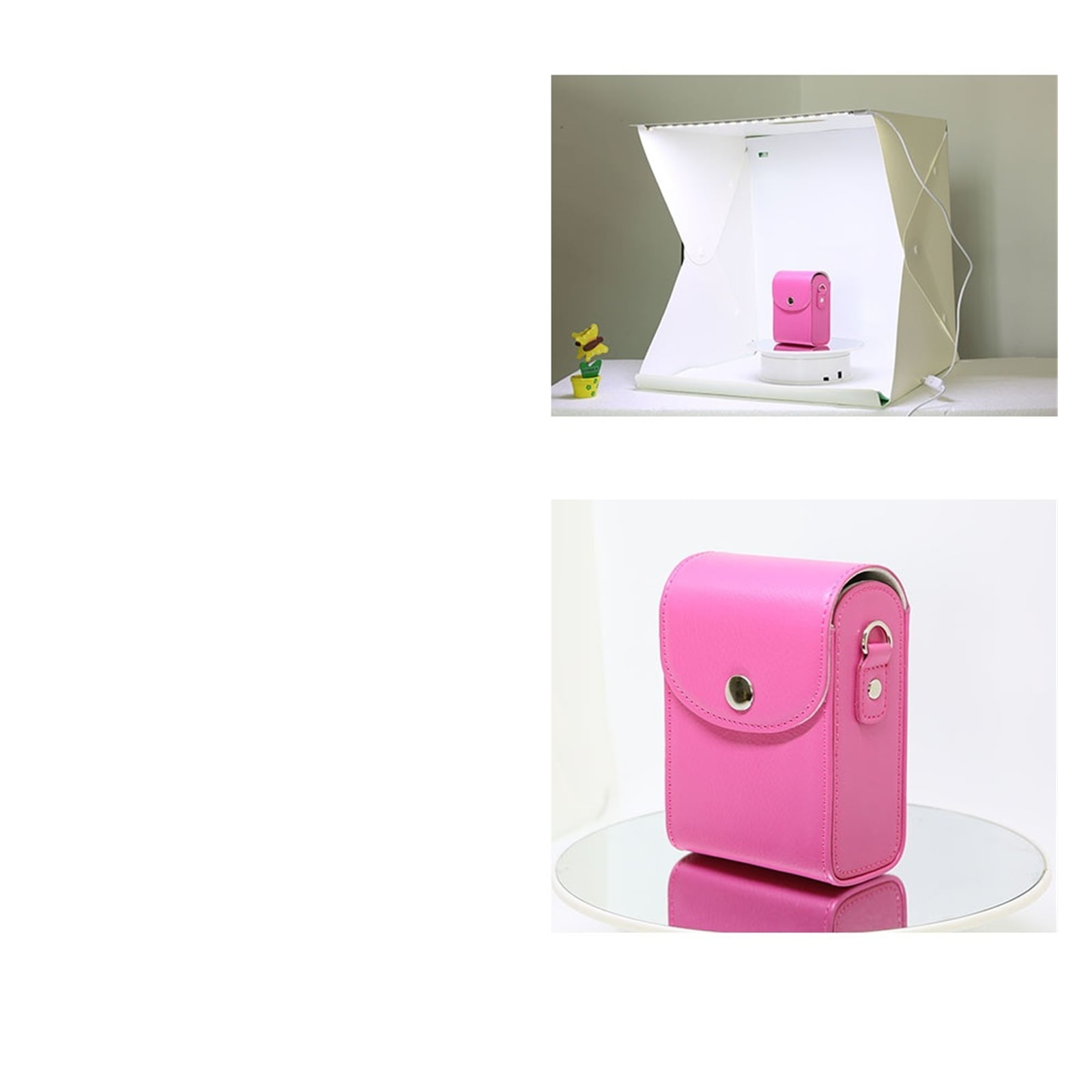 Mini 40CM Folding Tabletop Studio Diffuser Softbox with LED Light Photo ...