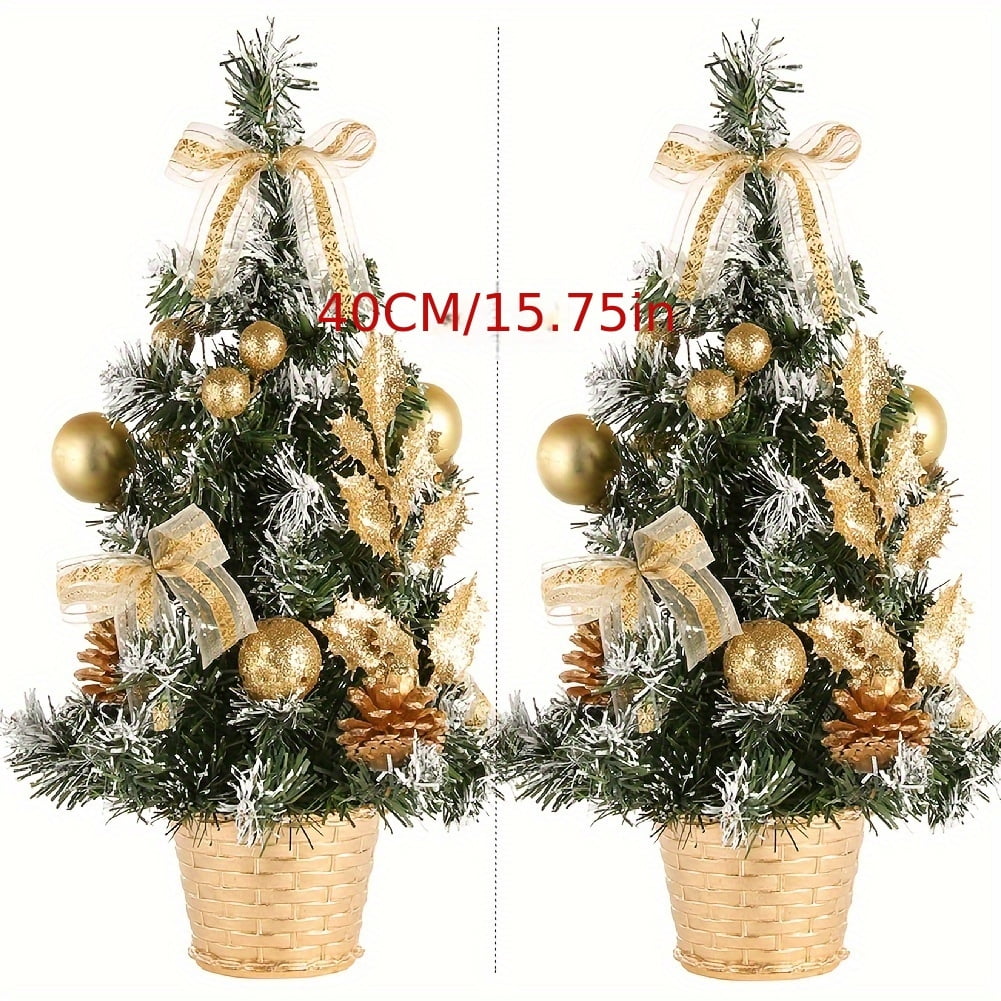 Mini 45cm Christmas Tree With Colorful Lights, Perfect For Home, Office ...