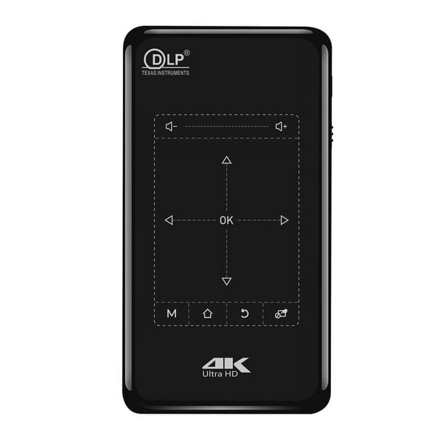 Mini 4K DLP Projector: Big Screen WiFi Android Entertainment (Bluetooth ...