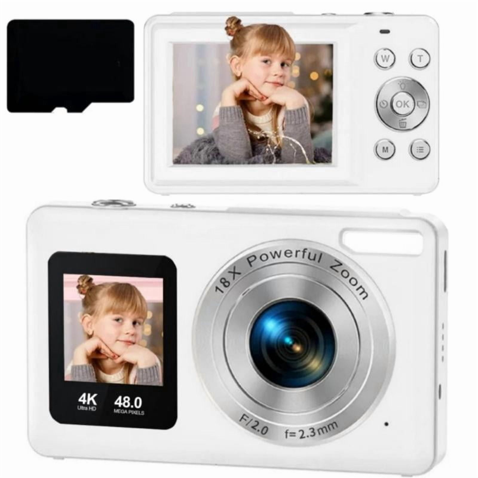 Mini 4K Digital Camera With Double Screens Flash Light For Kids And ...