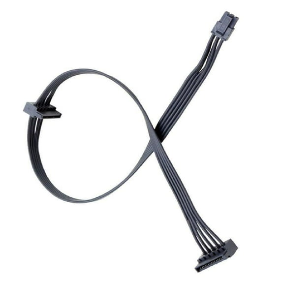 Mini 4Pin/4Pin/Mini 6Pin to Double 15Pin Hard Drive Power Cable Mini 4P ...