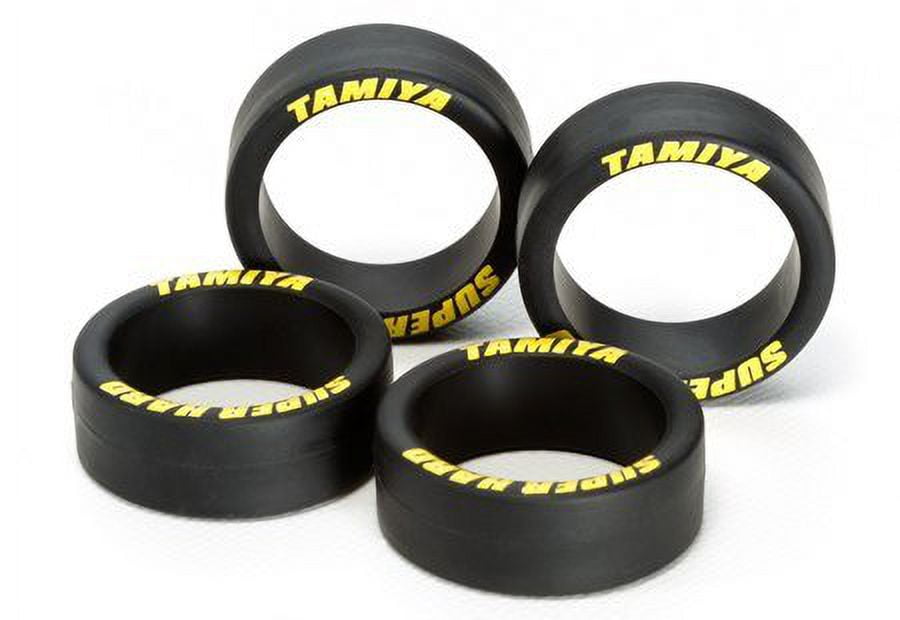 Mini 4WD Limited Super Hard Low Height Tires (Yellow Print)// Models ...