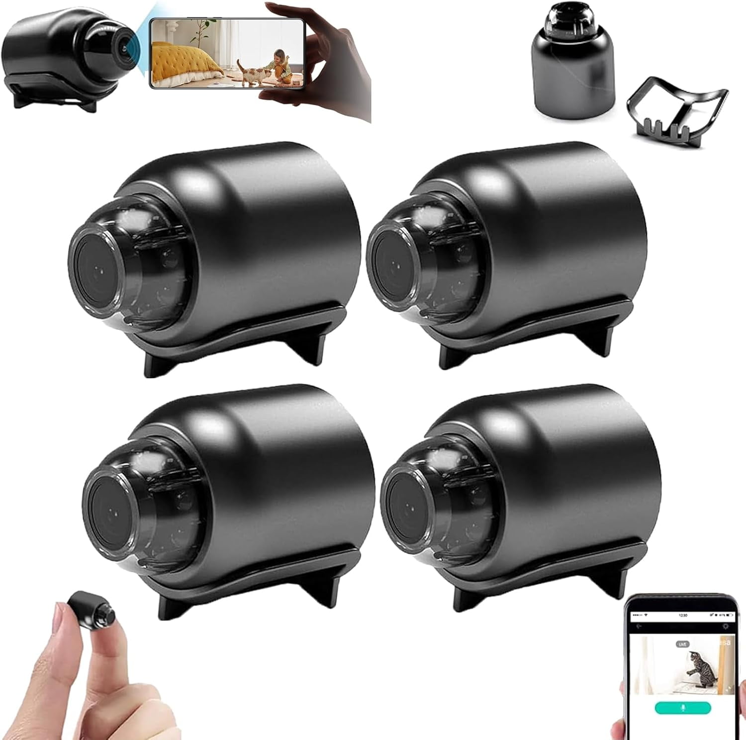 Mini 4g Wireless WiFi Camera 1080p HD 01, Mini WiFi Camera Wireless ...