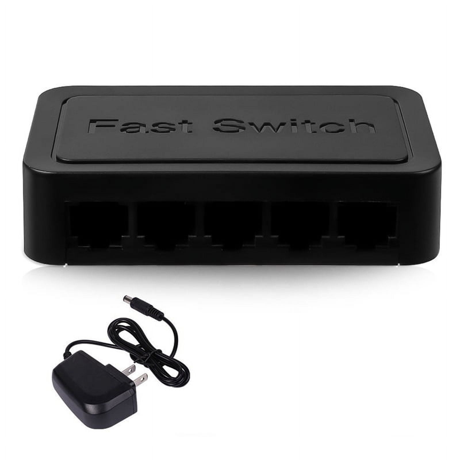 Mini 5 Port Network Switch Internet Splitter Desktop 10/100/1000Mbps ...