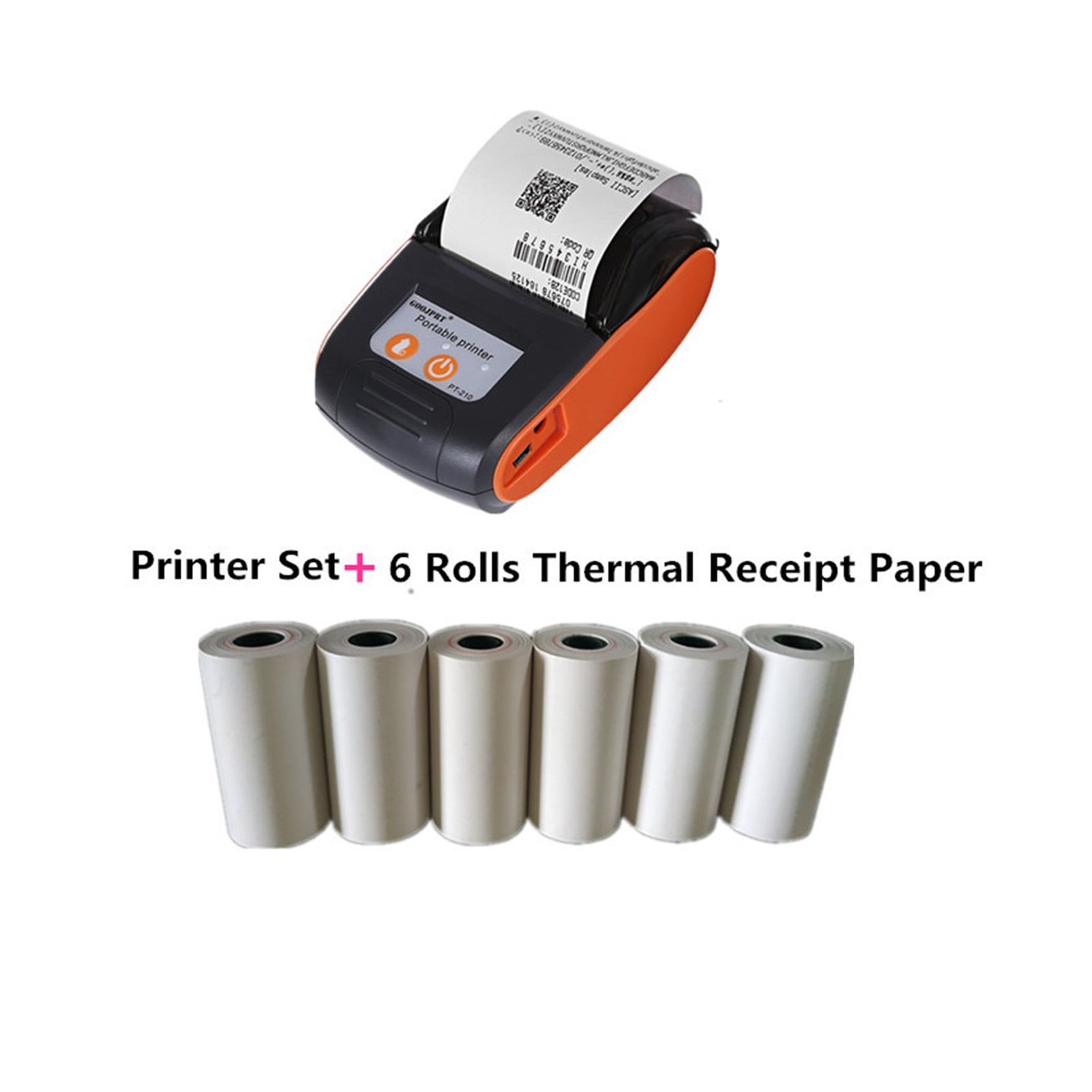 Mini 58mm Paper Bill Pocket Bluetooth Printer Wireless Portable Thermal ...