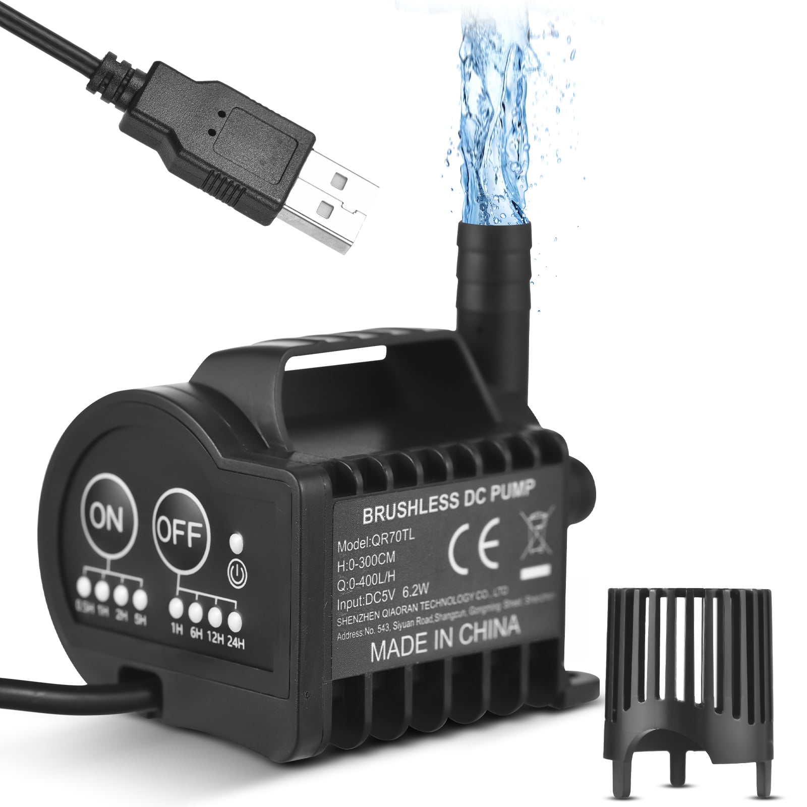 Mini 5V Water Pump with 4 Gear On/Off Timing, Acceleration and ...