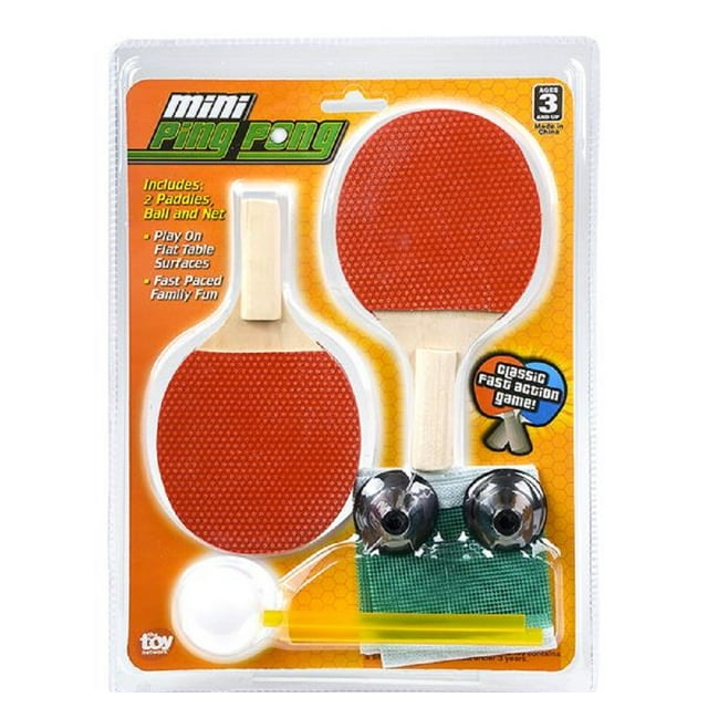 Mini 6.25" Ping Pong Set Table Top Tennis Game Rhode Island Novelty ...