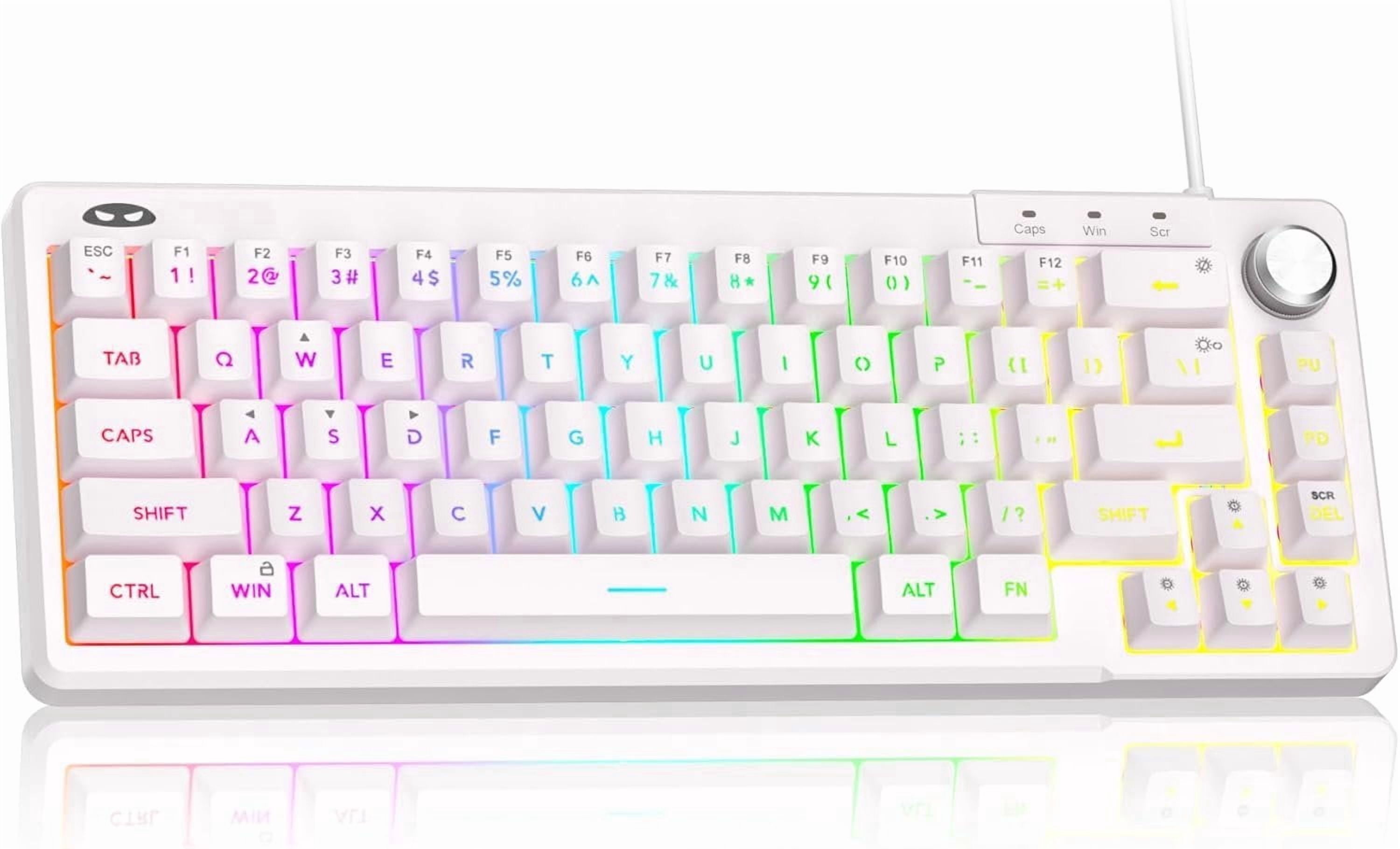 Mini 60% Gaming Keyboard, Backlit -Compact Keyboard, TS68 Mechanical ...