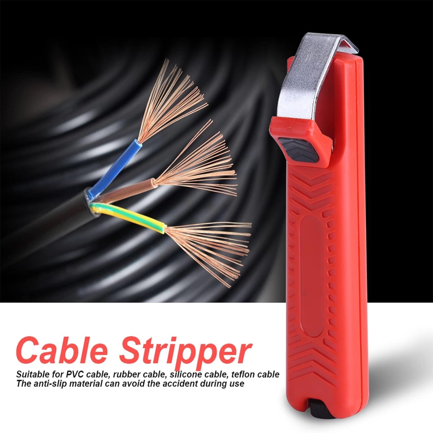 Mini 8-28mm Cable Strippers with PVC Rubber Cables- Efficient Crimping ...