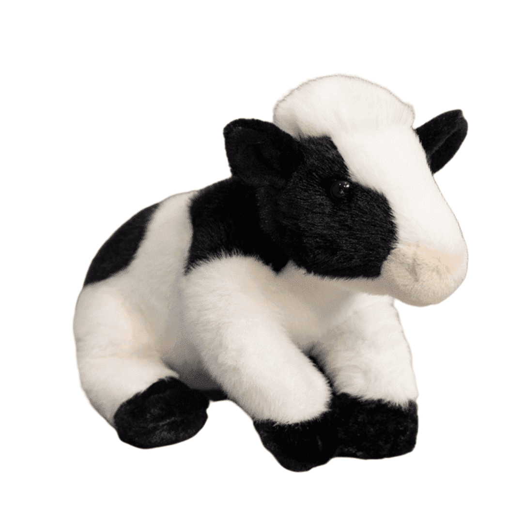 Mini 8.7'' Realistic Plush Cow Toy - Simulation Stuffed Animal Plush ...