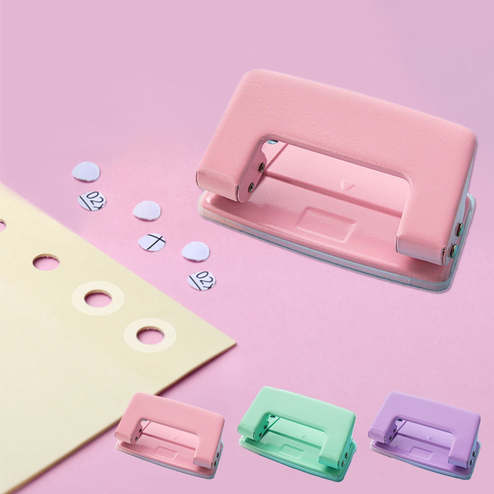 Mini 8-Sheet Hole Punch | Metal Handheld Paper Puncher | Multiple Holes ...