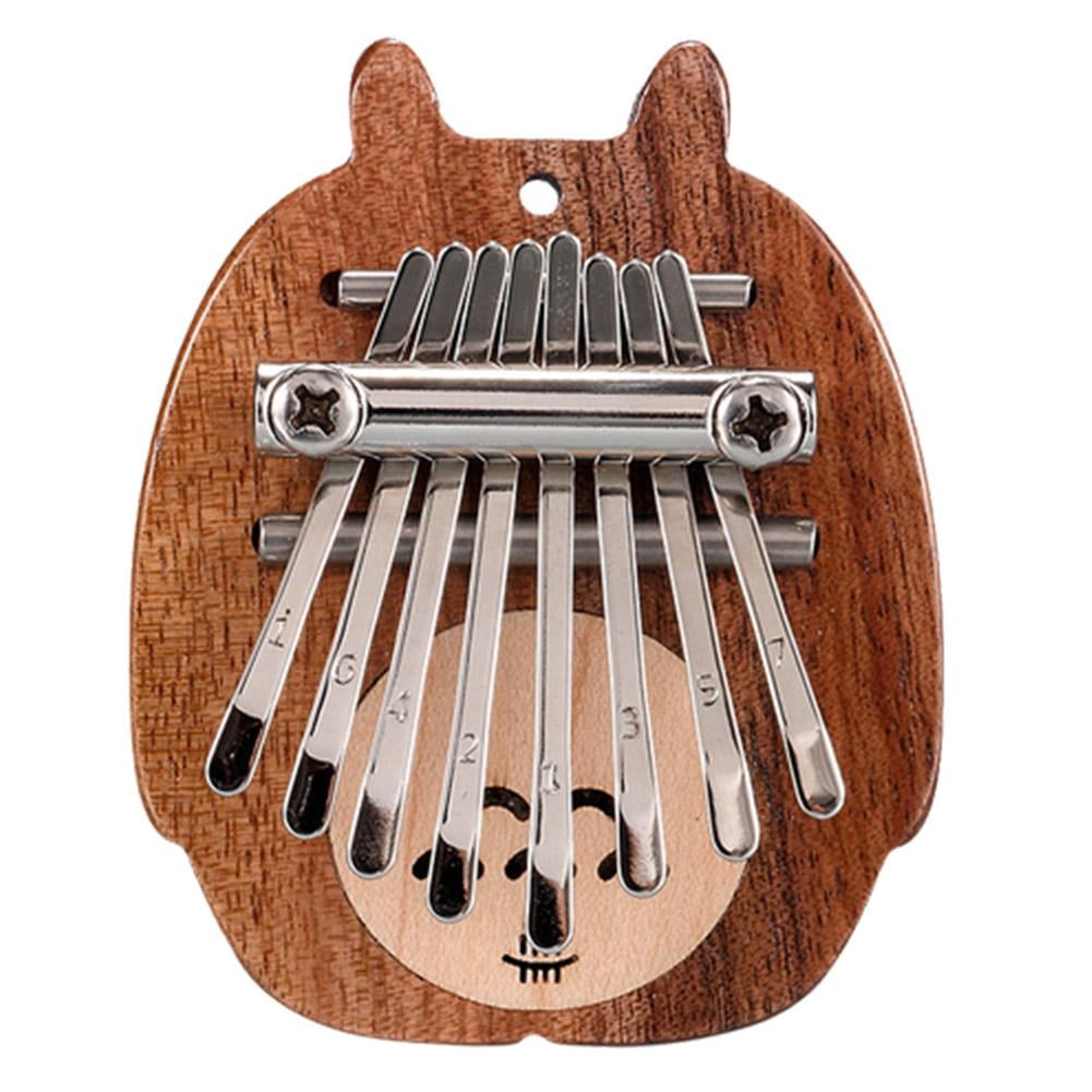Mini 8-Tone Chinchilla Round Ear Model + Gift Lanyard Kalimba Beginner ...