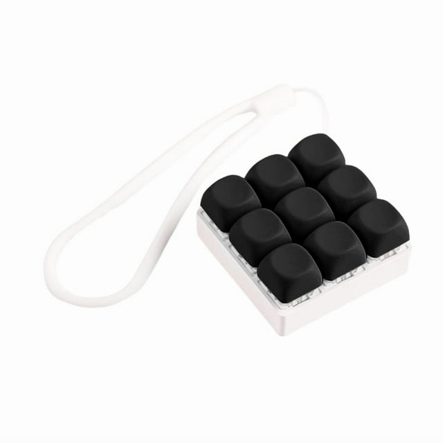 Mini 9 Key Keyboards Clicks Toy Keychain Mechanical Switches Tester For ...