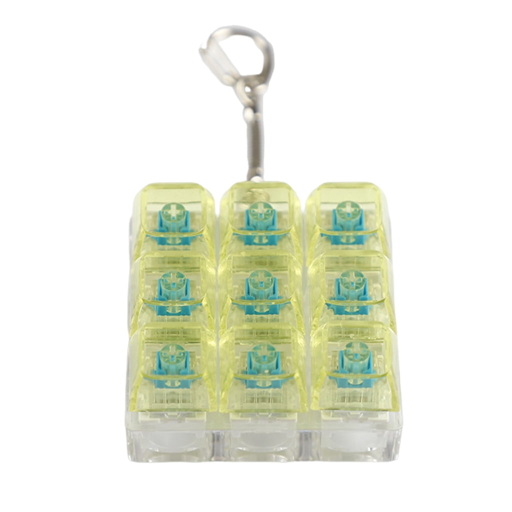 9 Key Mechanical Keycap Fidgets Toy With LED Light Stress Relief ...