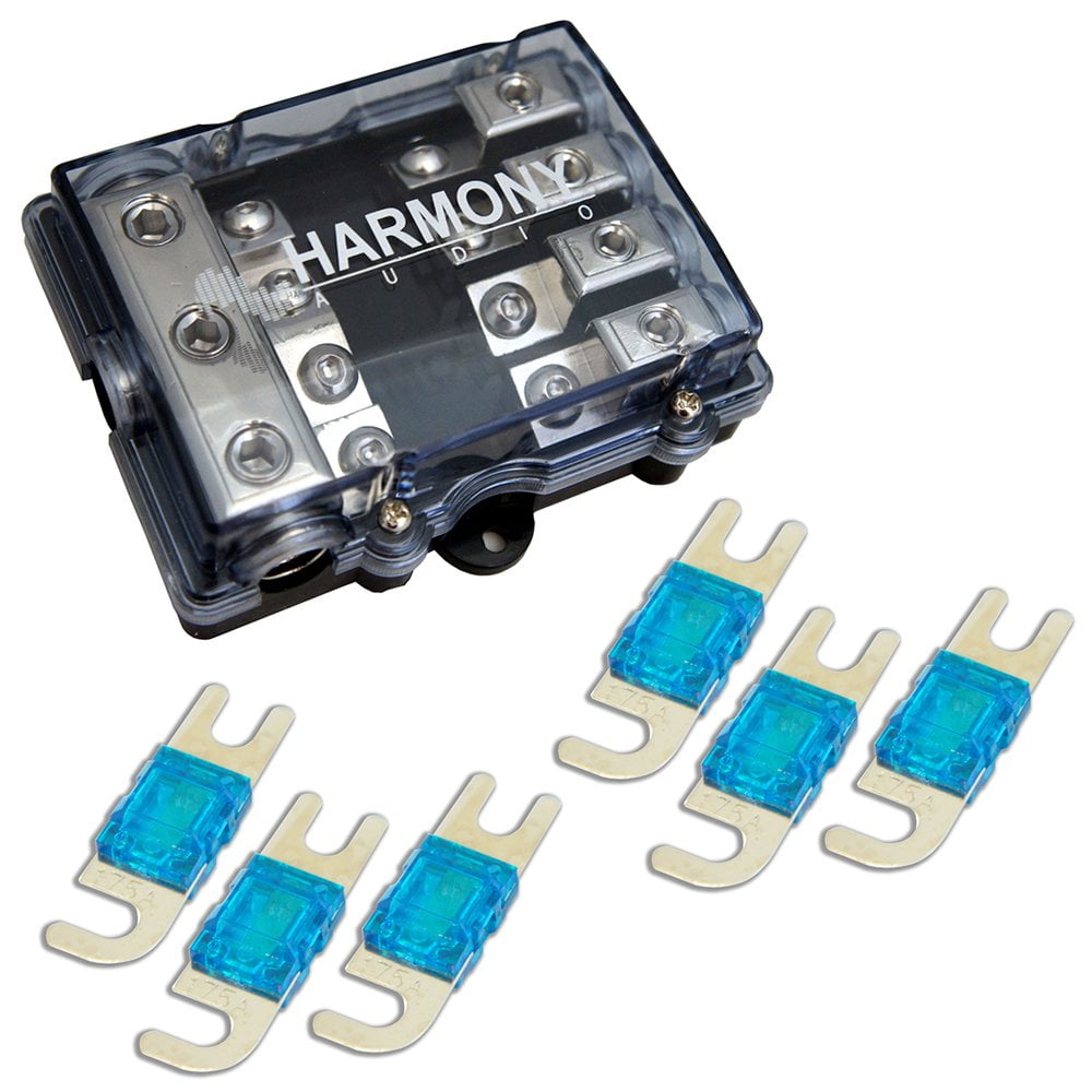 Mini ANL MIDI 4-Way Fused Distribution Block 175 Amp Fuses - Walmart.com