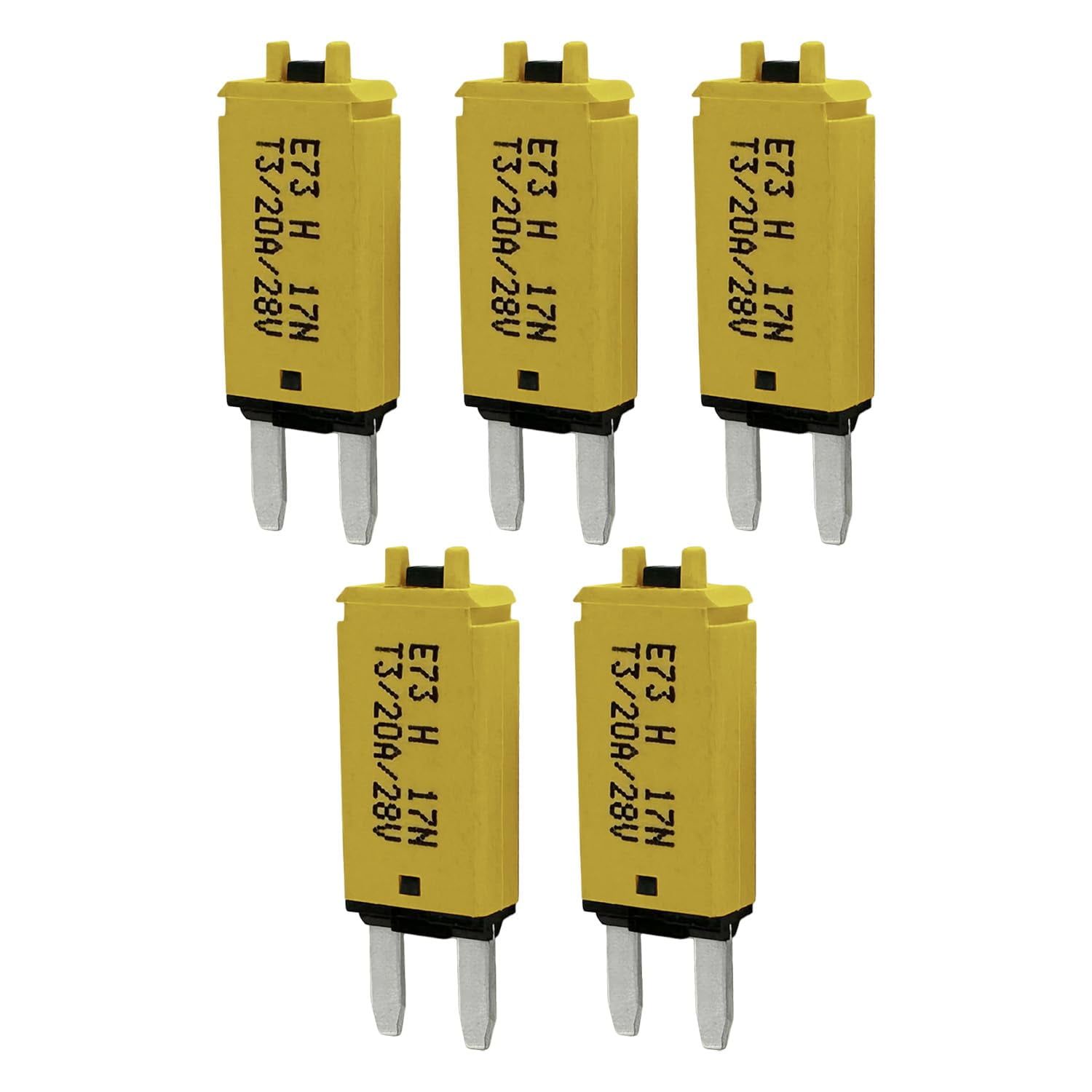 Mini ATM Manual Reset 20 Amp Circuit Breaker Fuse for Automotive Marine ...