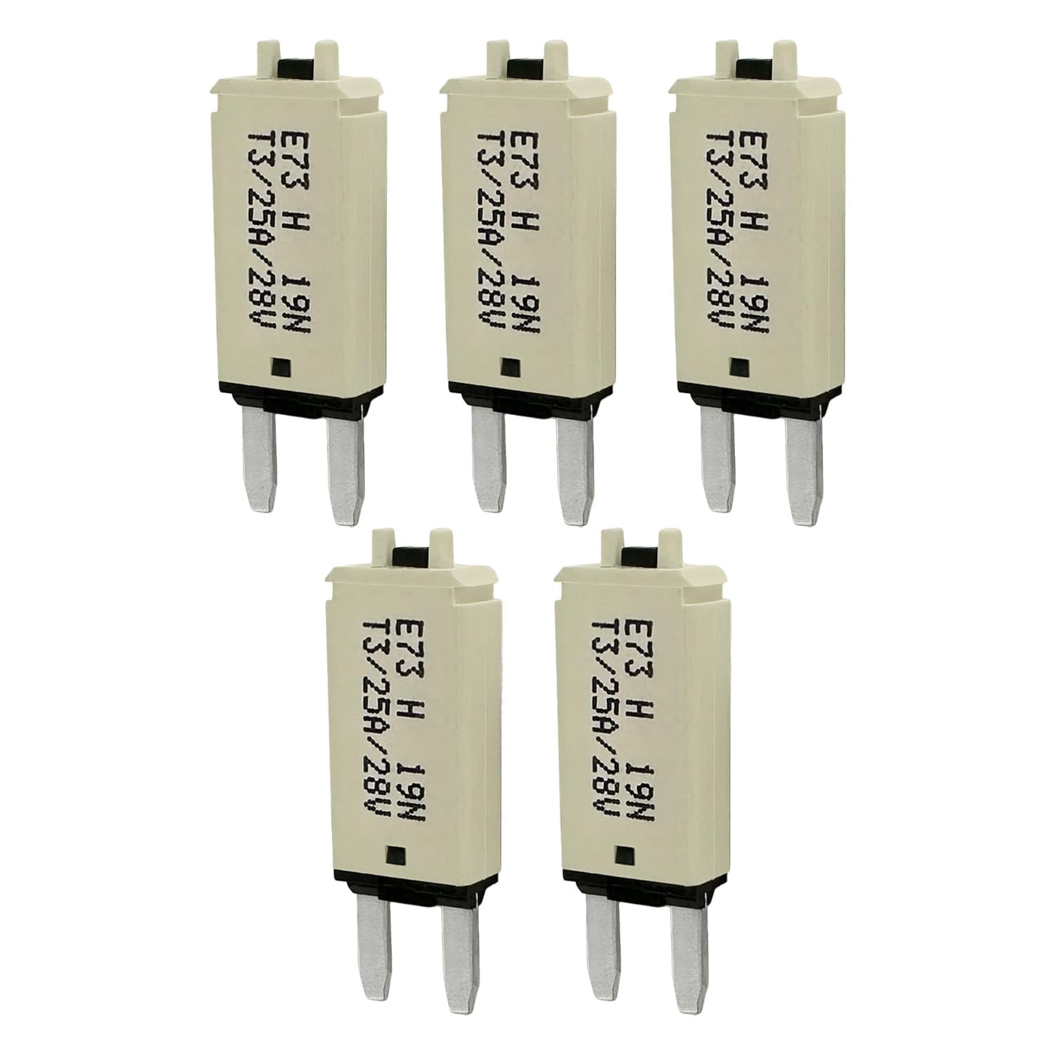 Mini ATM Manual Reset 25 Amp Circuit Breaker Fuse for Automotive Marine ...